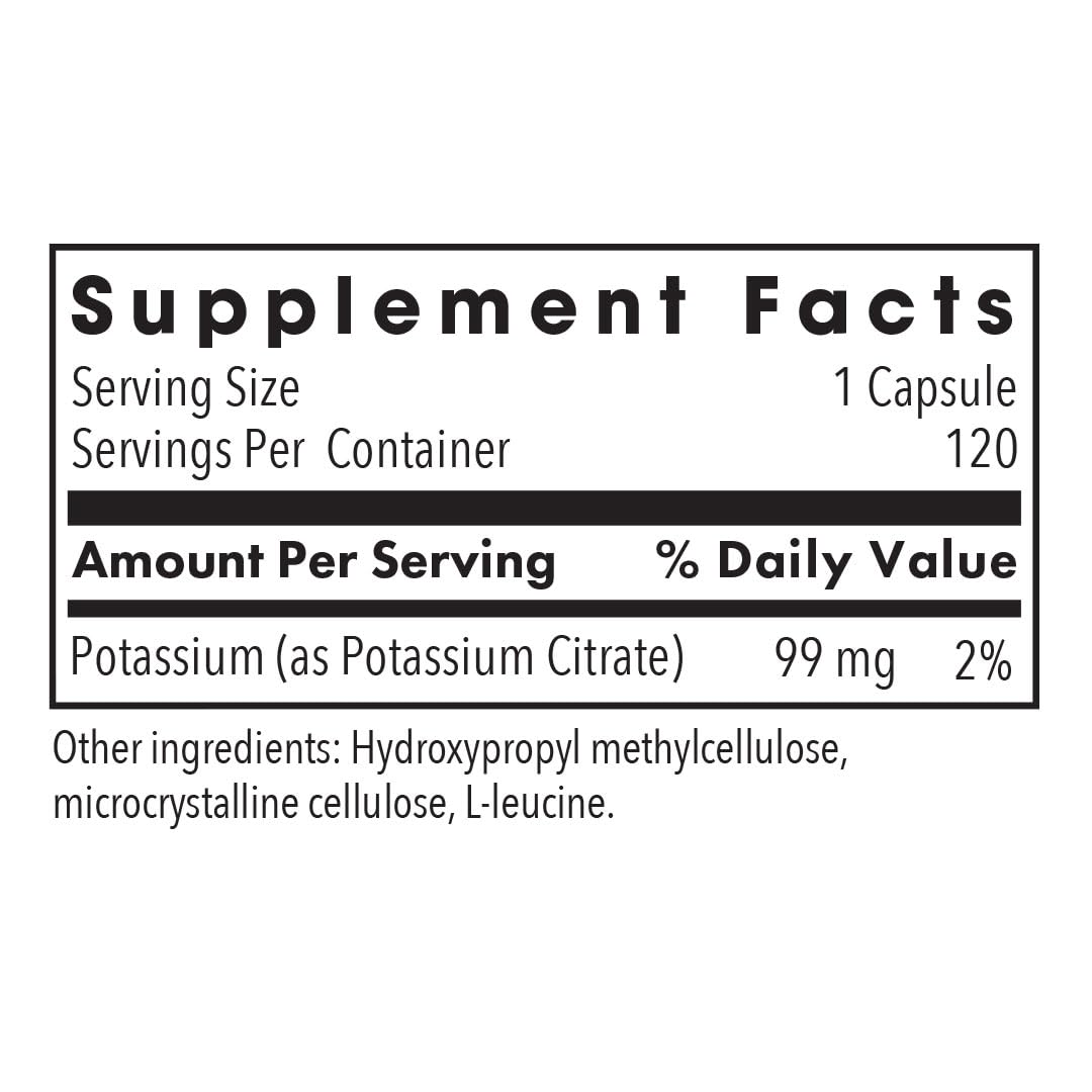99 mg potassium capsules for energy
