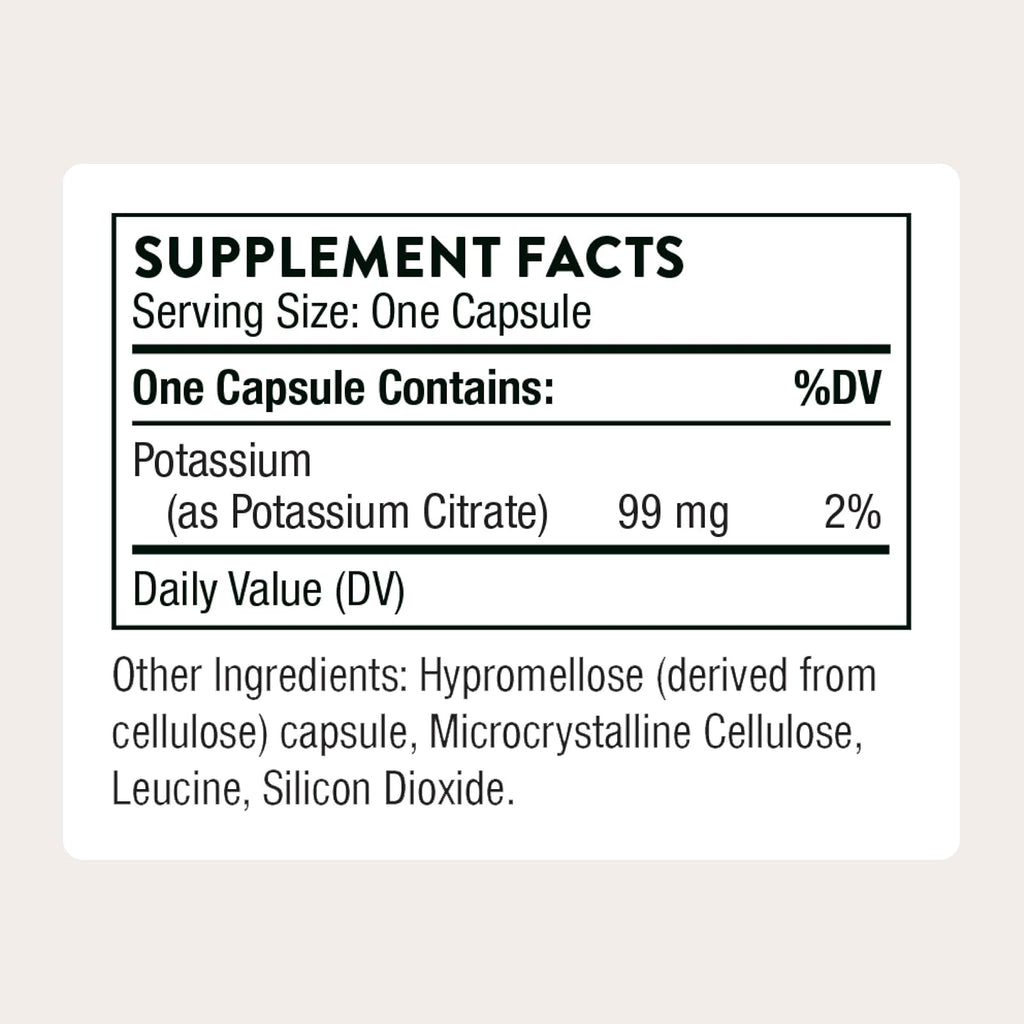 99 mg potassium citrate capsules