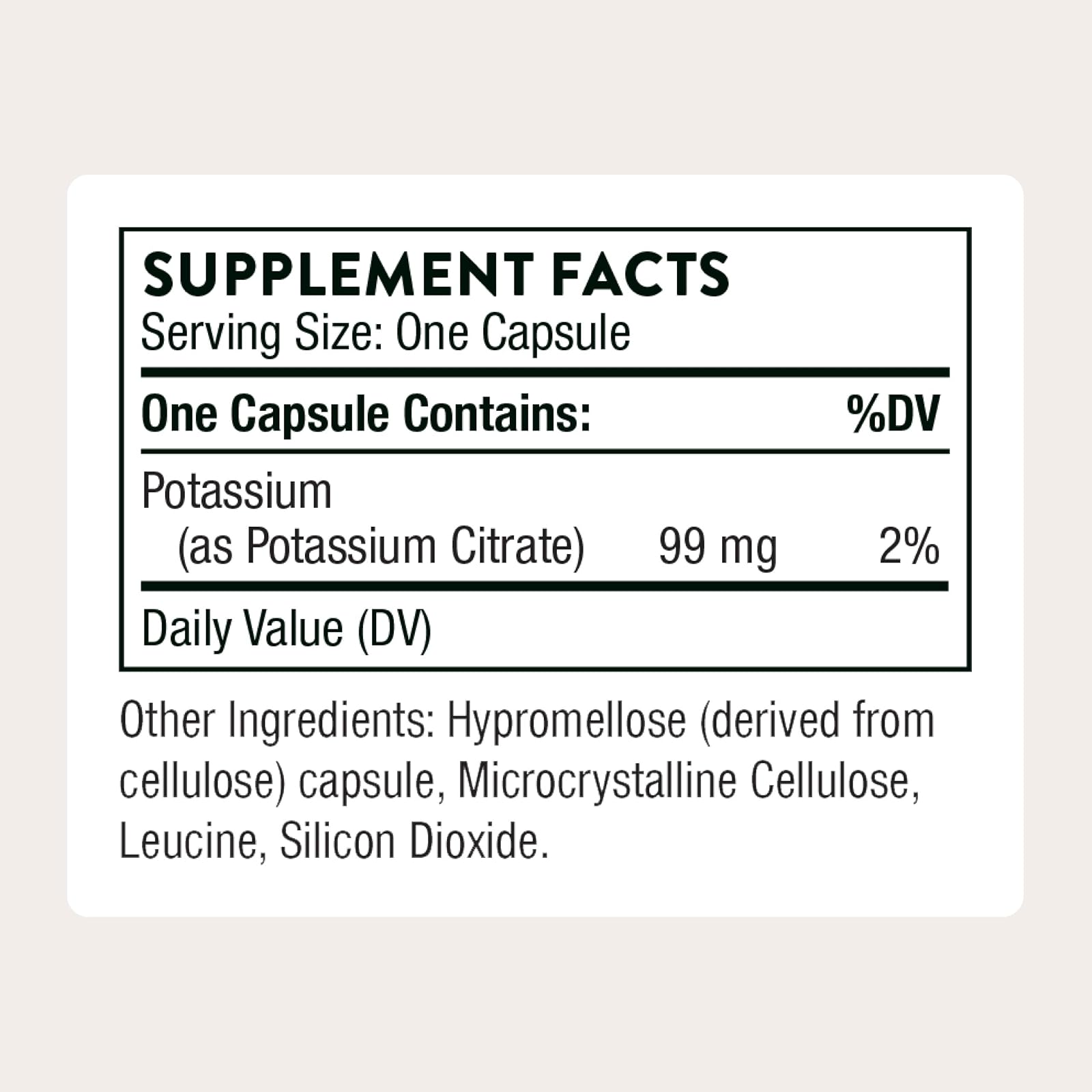 99 mg potassium citrate capsules