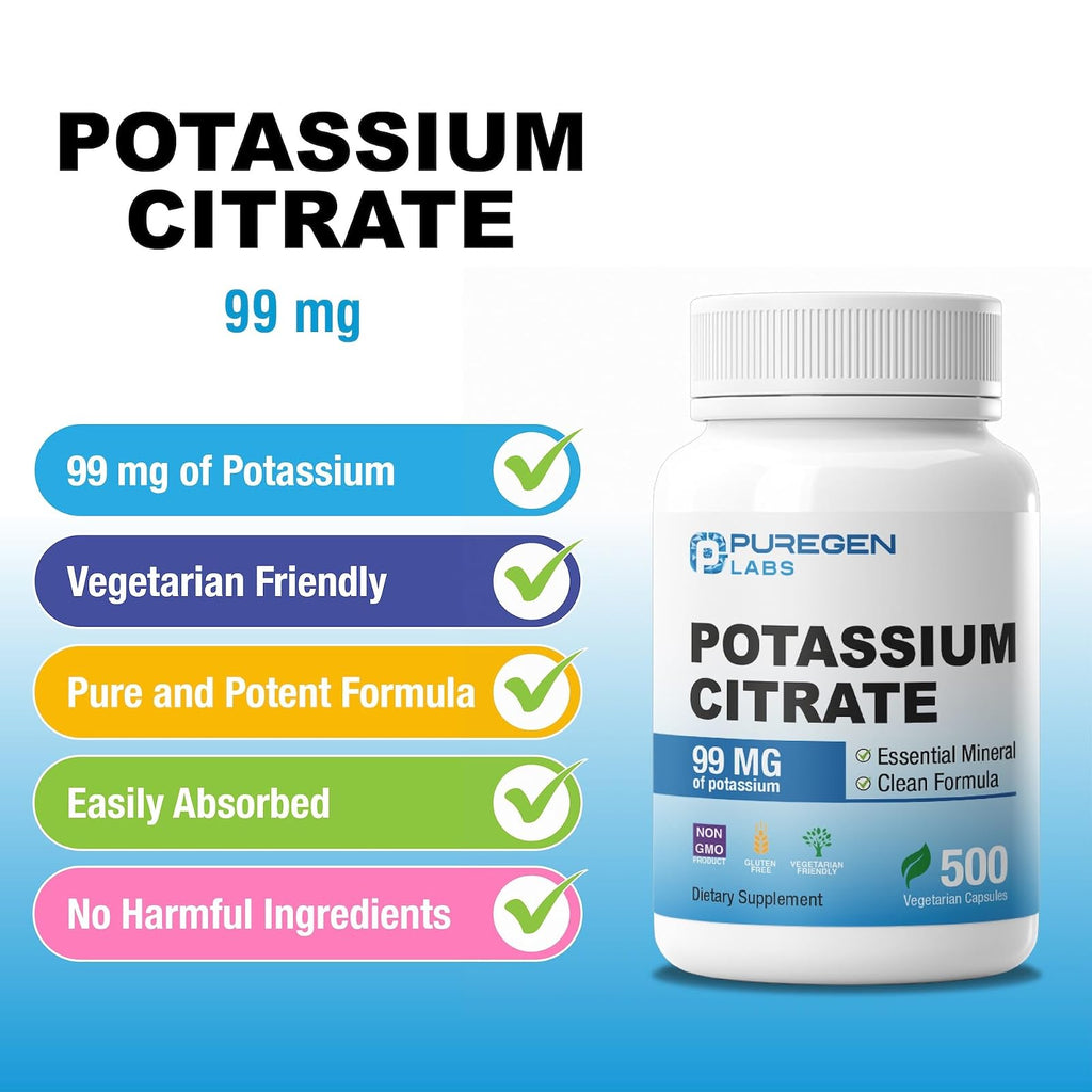 99 mg potassium citrate for health