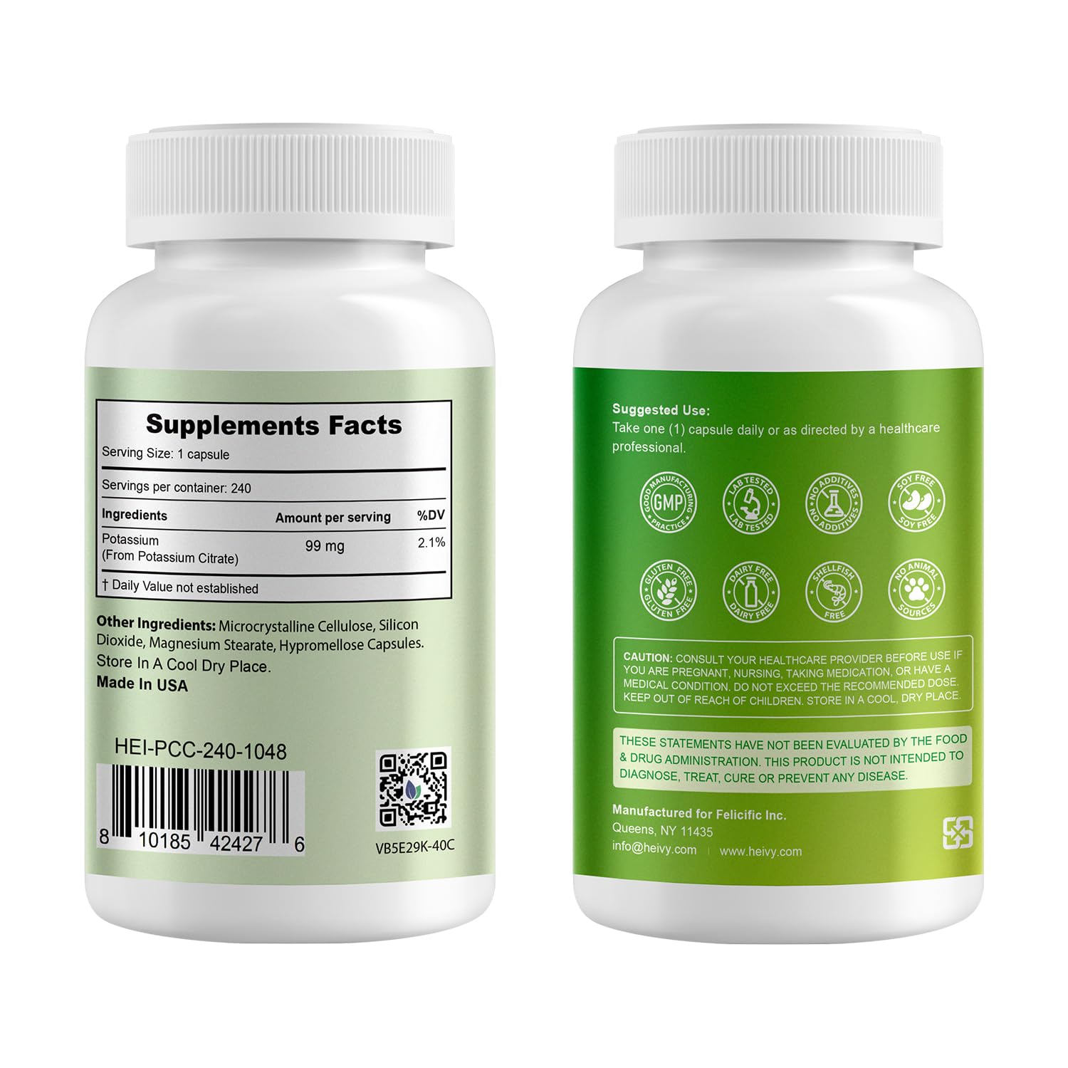 99 mg potassium citrate for muscle health