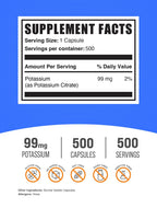 99 mg potassium citrate supplement