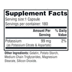 99 mg potassium for muscle health