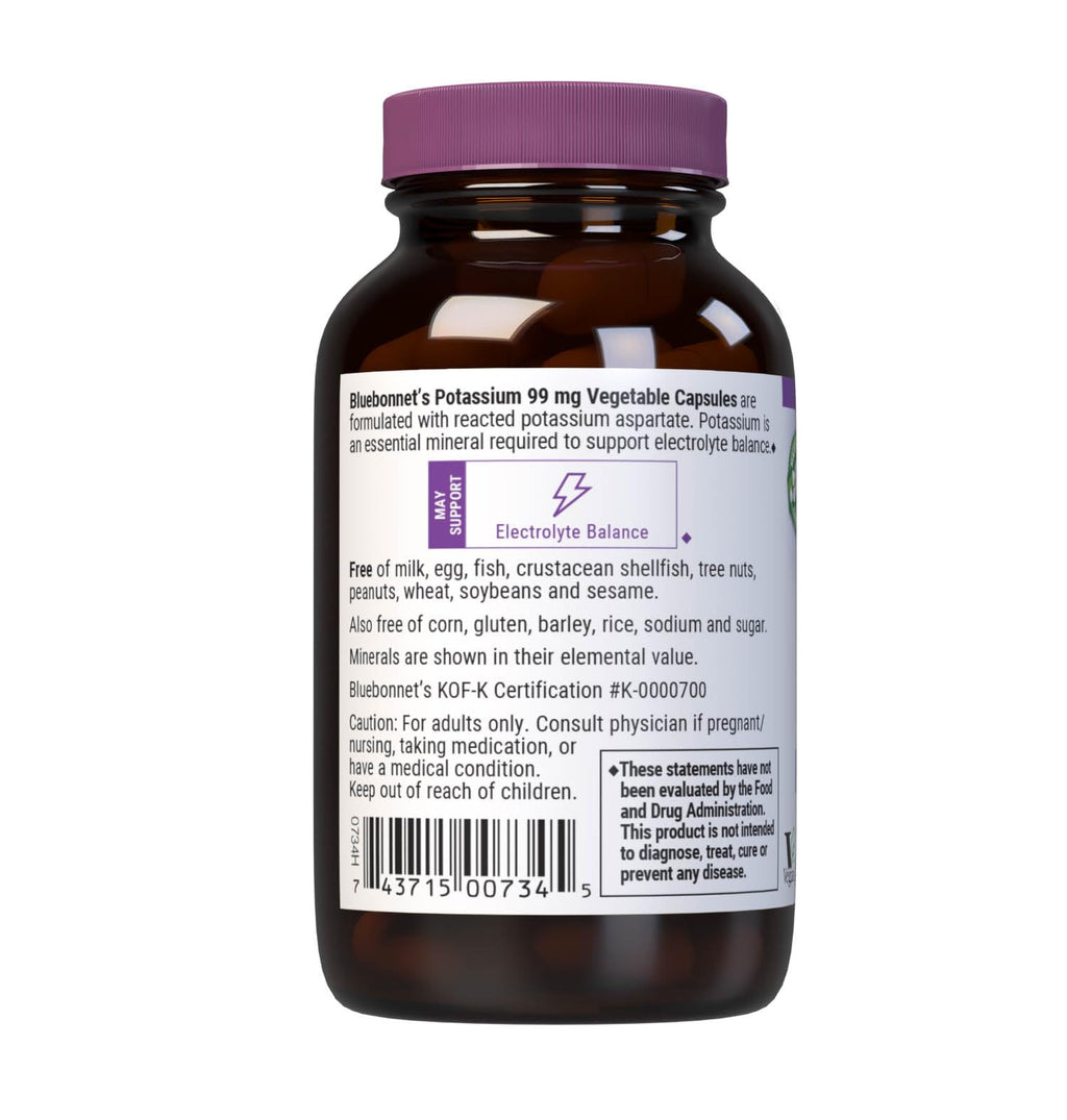 99 mg potassium supplement for energy
