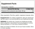 99 mg potassium supplement for health