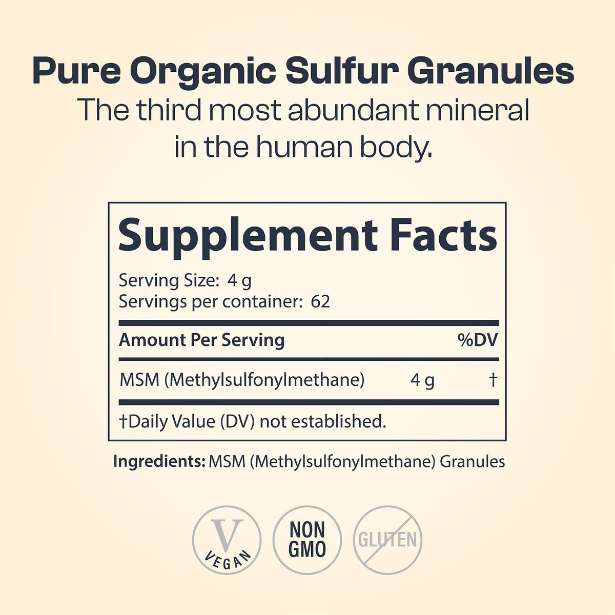 99% msm granules for better sleep