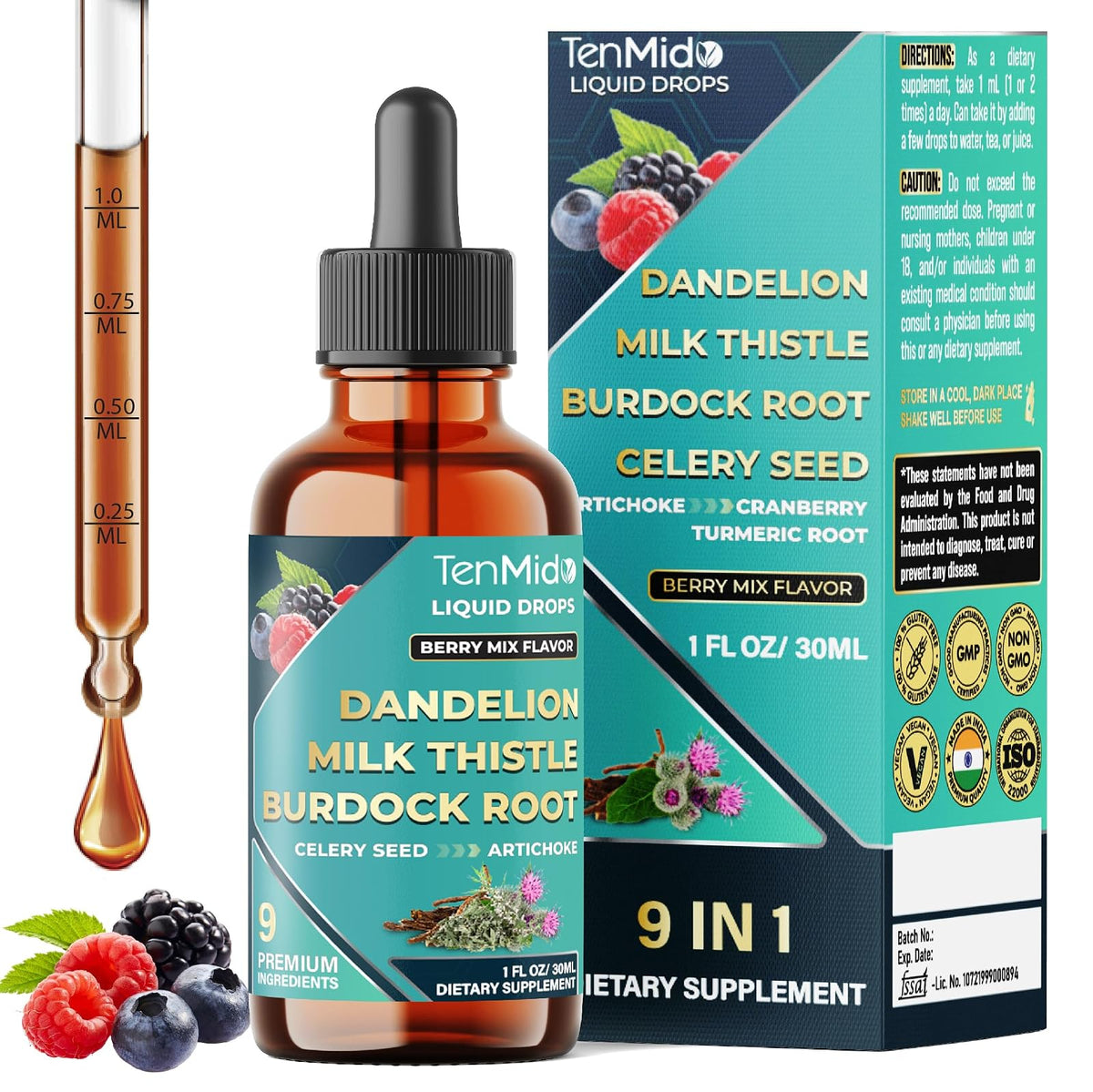 9in1 dandelion root extract benefits