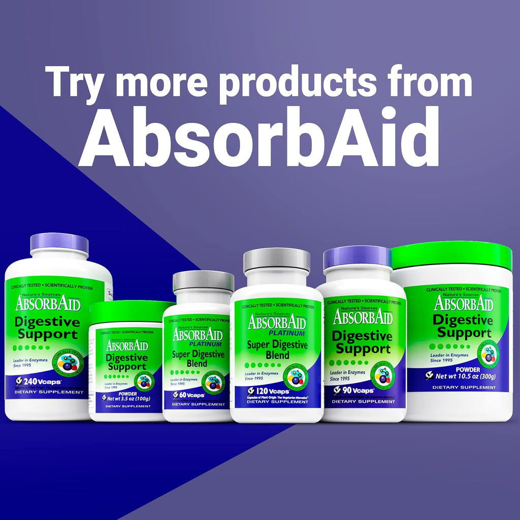 Absorbaid capsules for digestive comfort