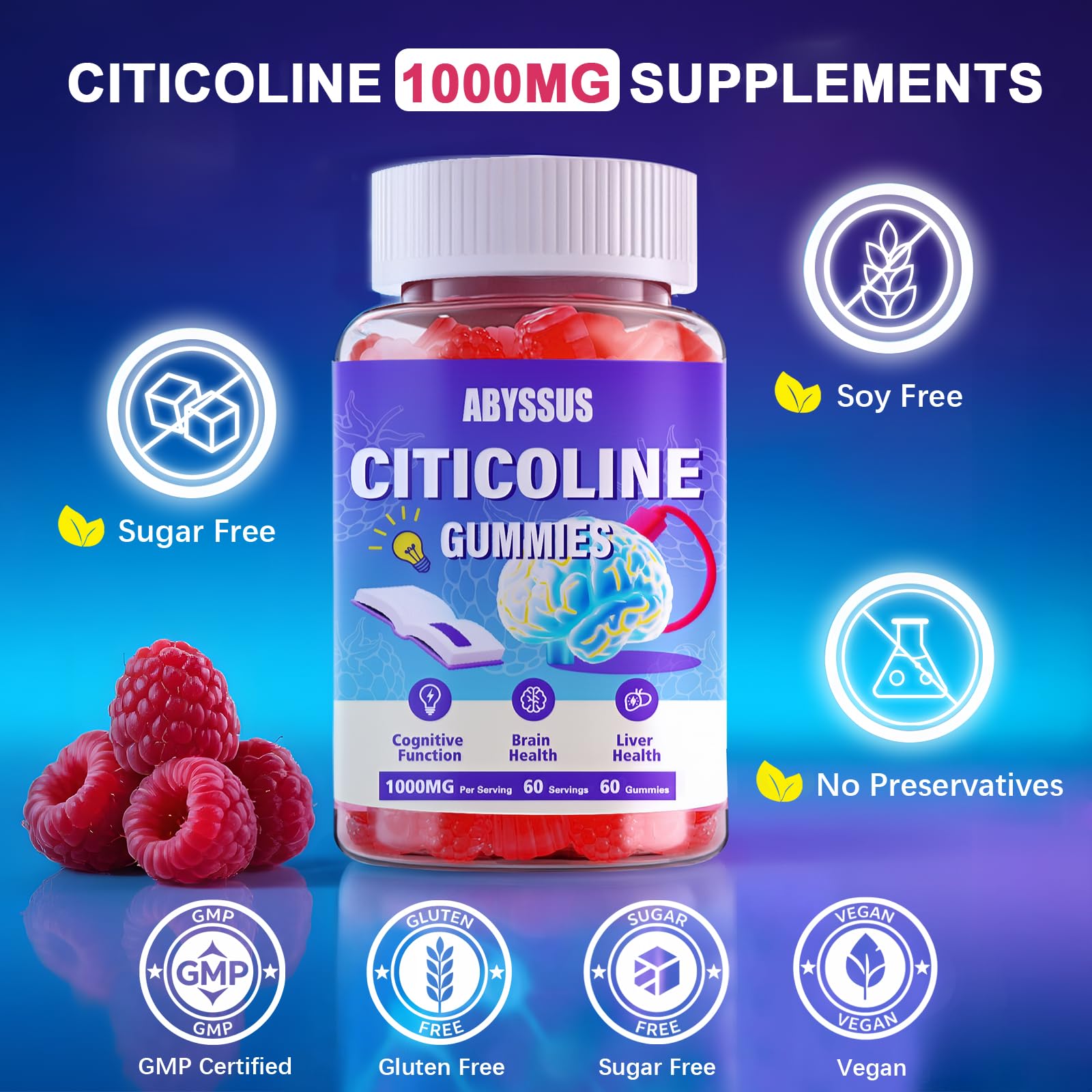ABYSSUS Choline gummies for energy