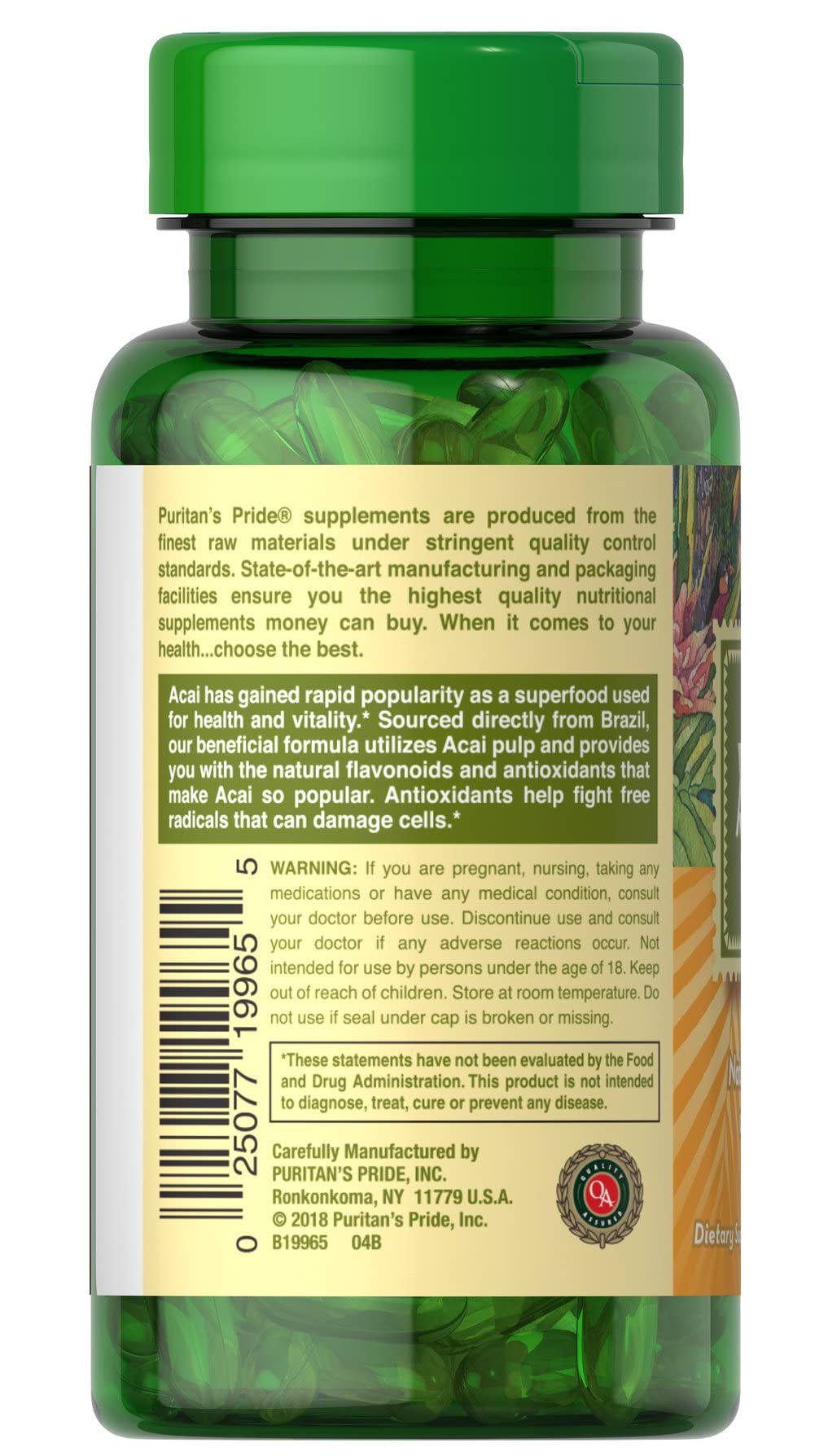 Acai 1000 mg antioxidant support