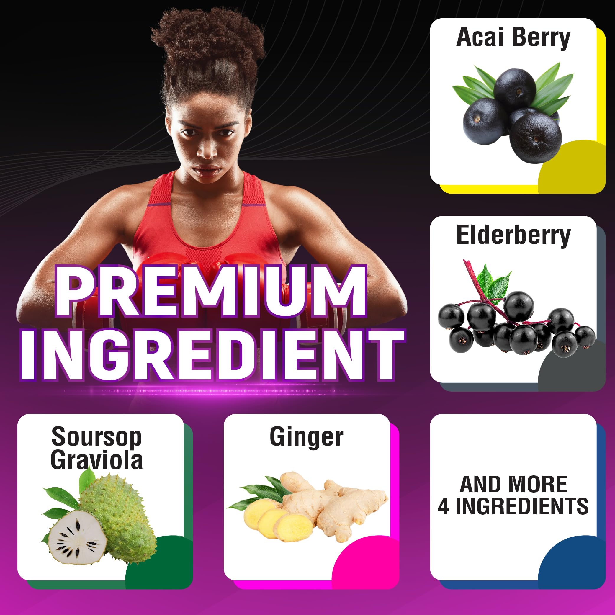 Acai and elderberry for antioxidants