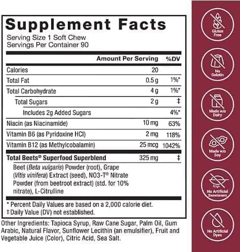 Acai Berry beet root chews