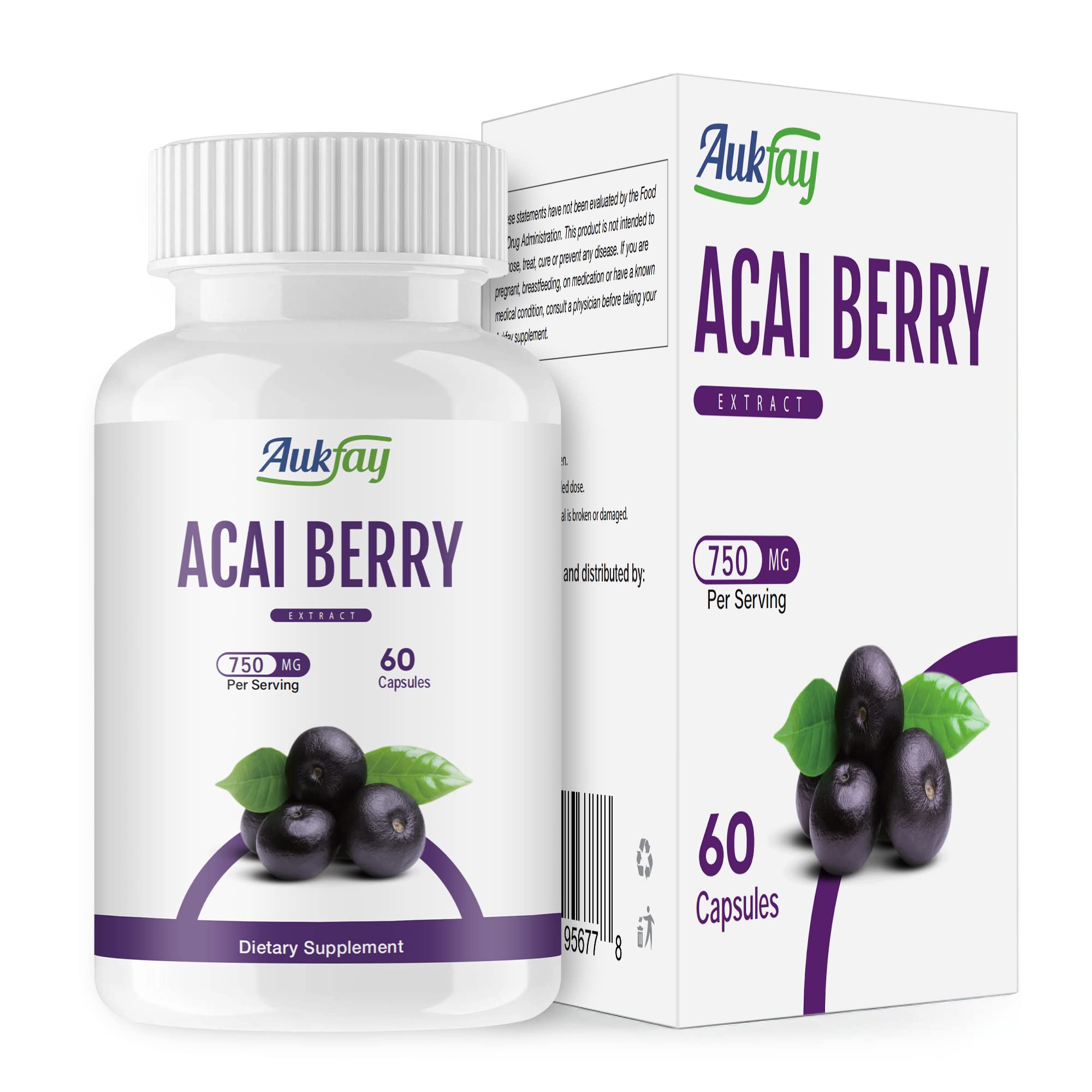 Acai berry capsules for energy