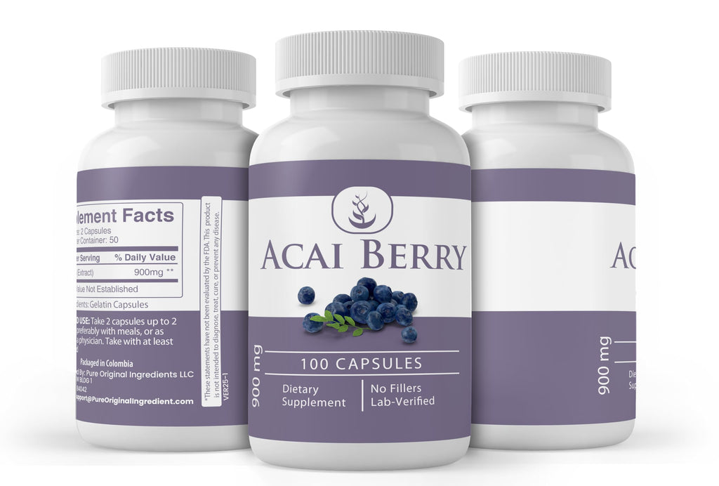 Acai berry capsules for immune support
