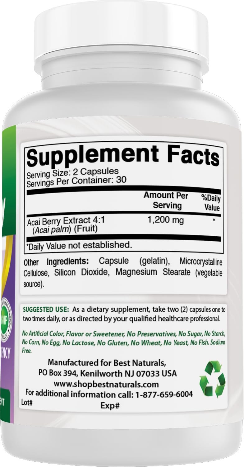 Acai Berry capsules for wellness