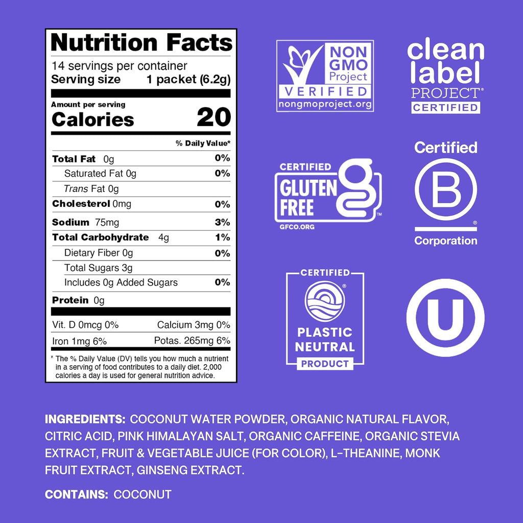 Acai berry energy electrolyte mix