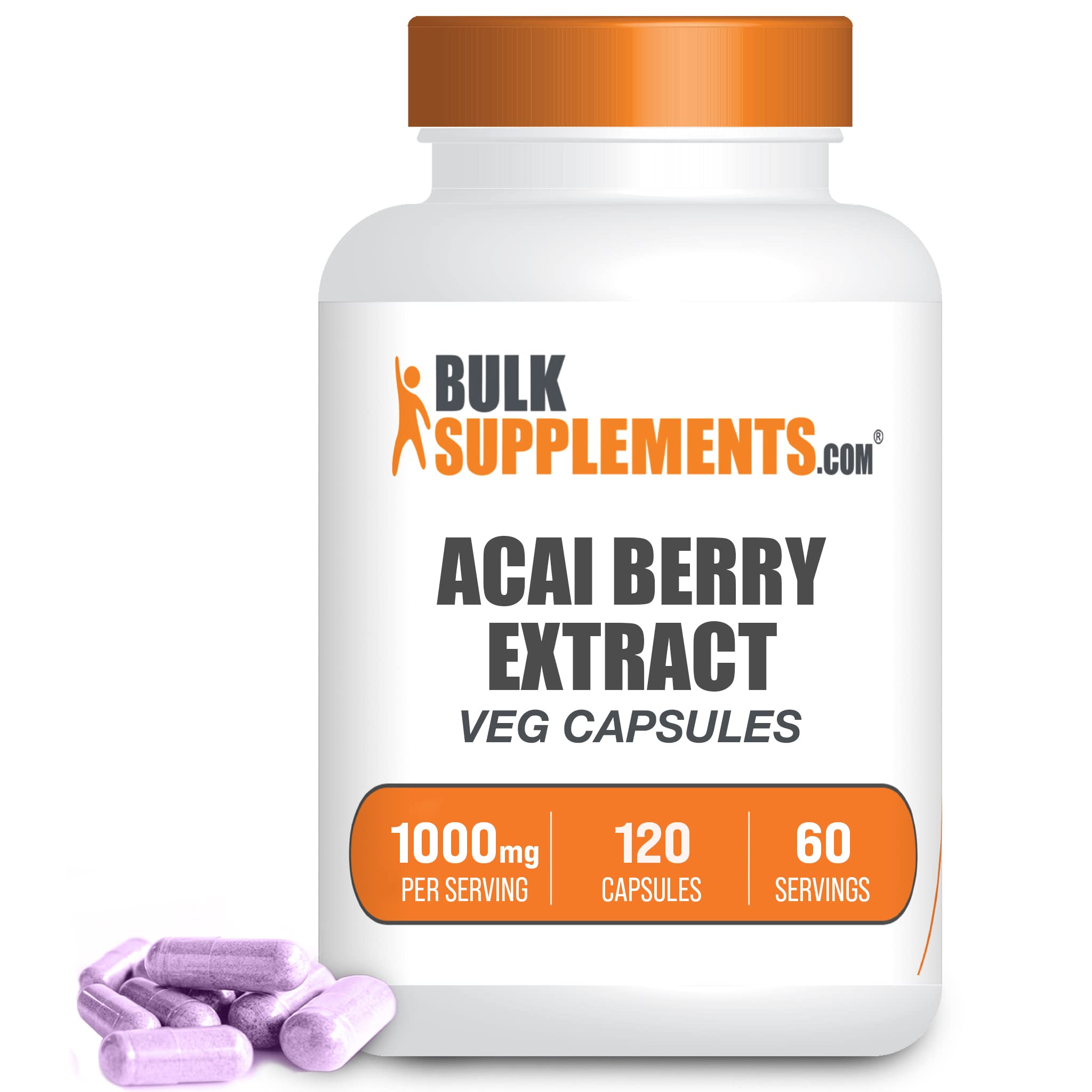 Acai berry extract capsules for health