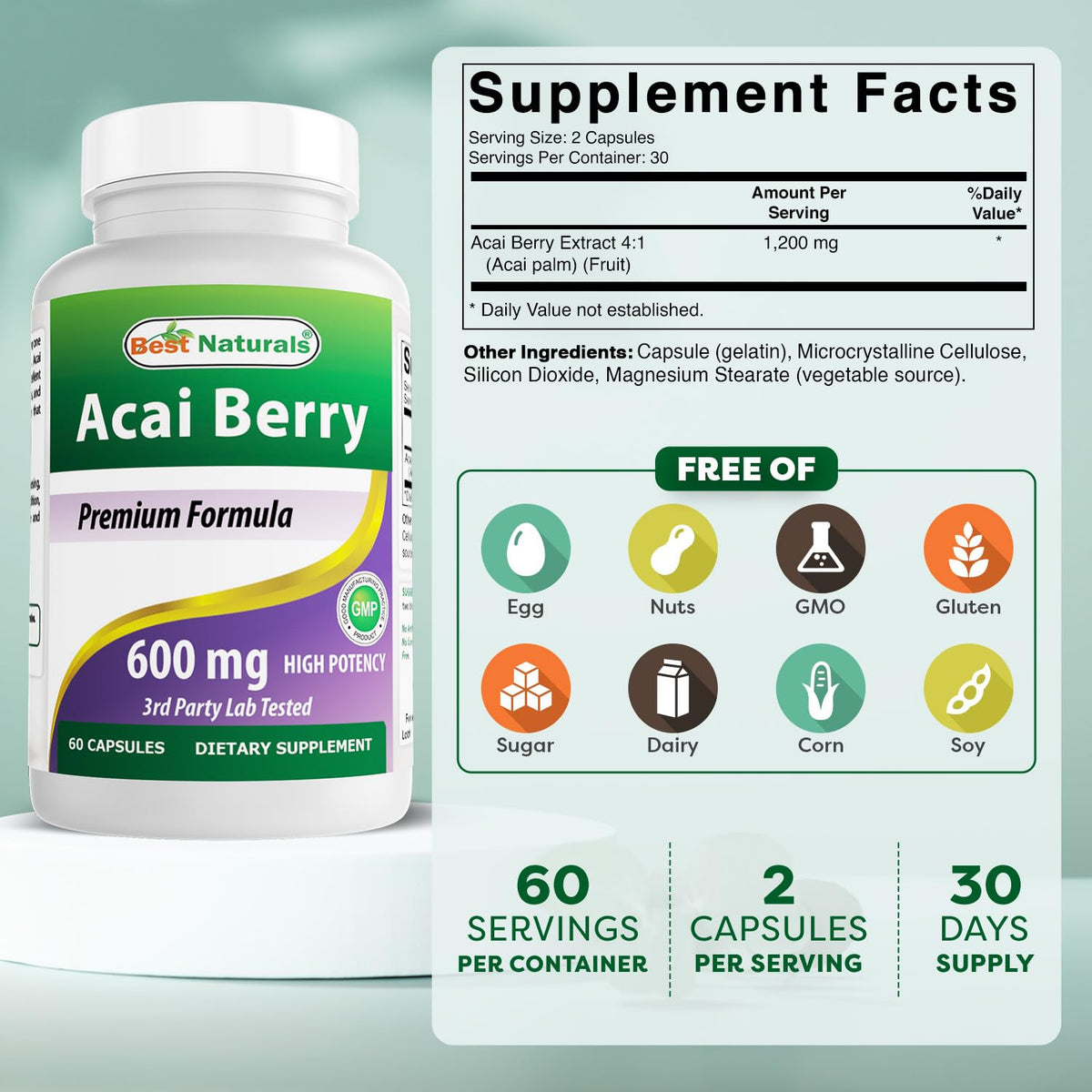 Acai Berry multivitamins for energy