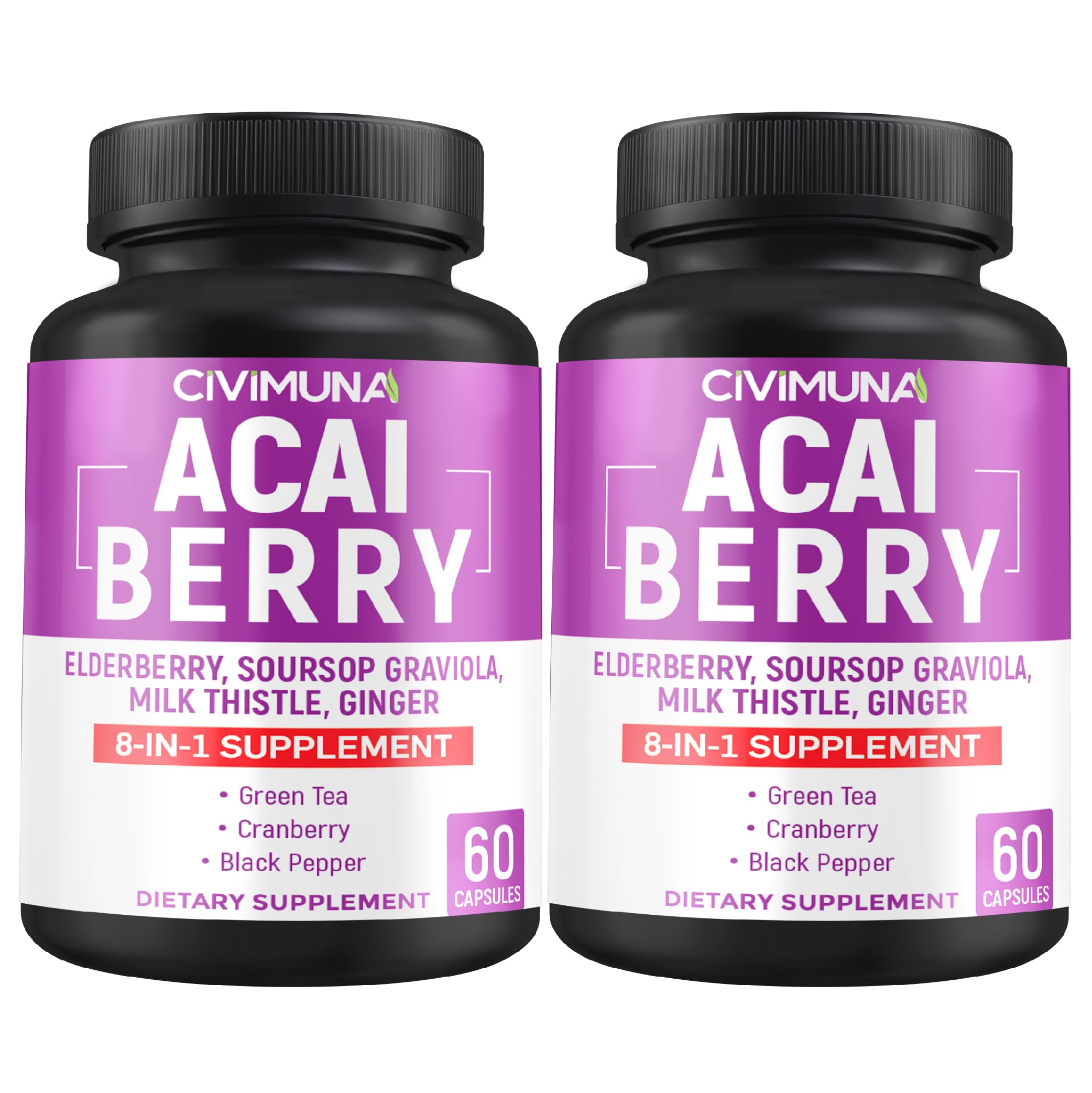 Acai capsules for immune support