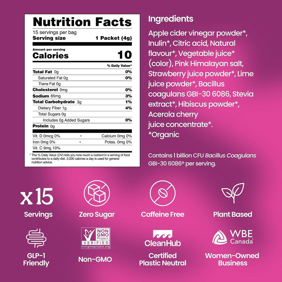 Açai pomegranate kids probiotic formula