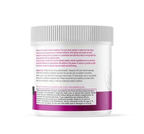 acai powder for plant-based diets