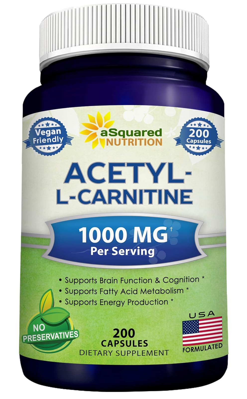 acetyl l-carnitine 1000 mg capsules