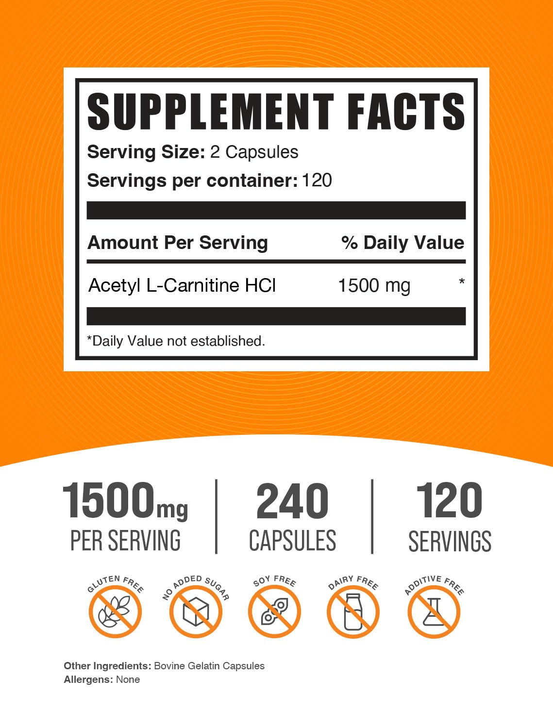 acetyl l-carnitine capsules for mental focus