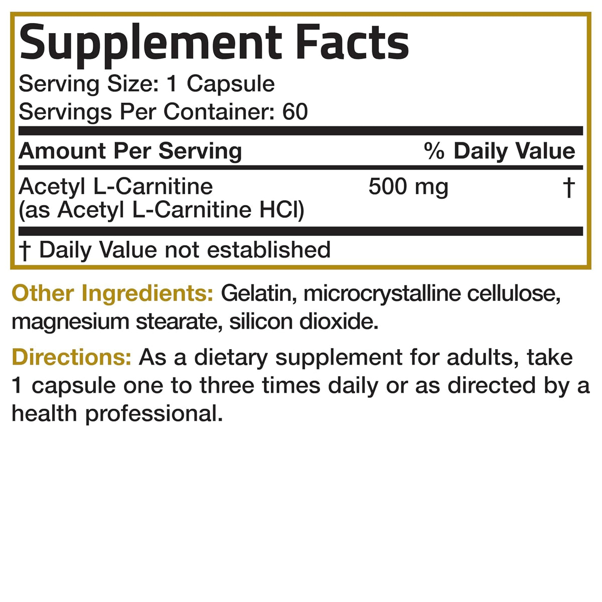 acetyl l-carnitine for brain health