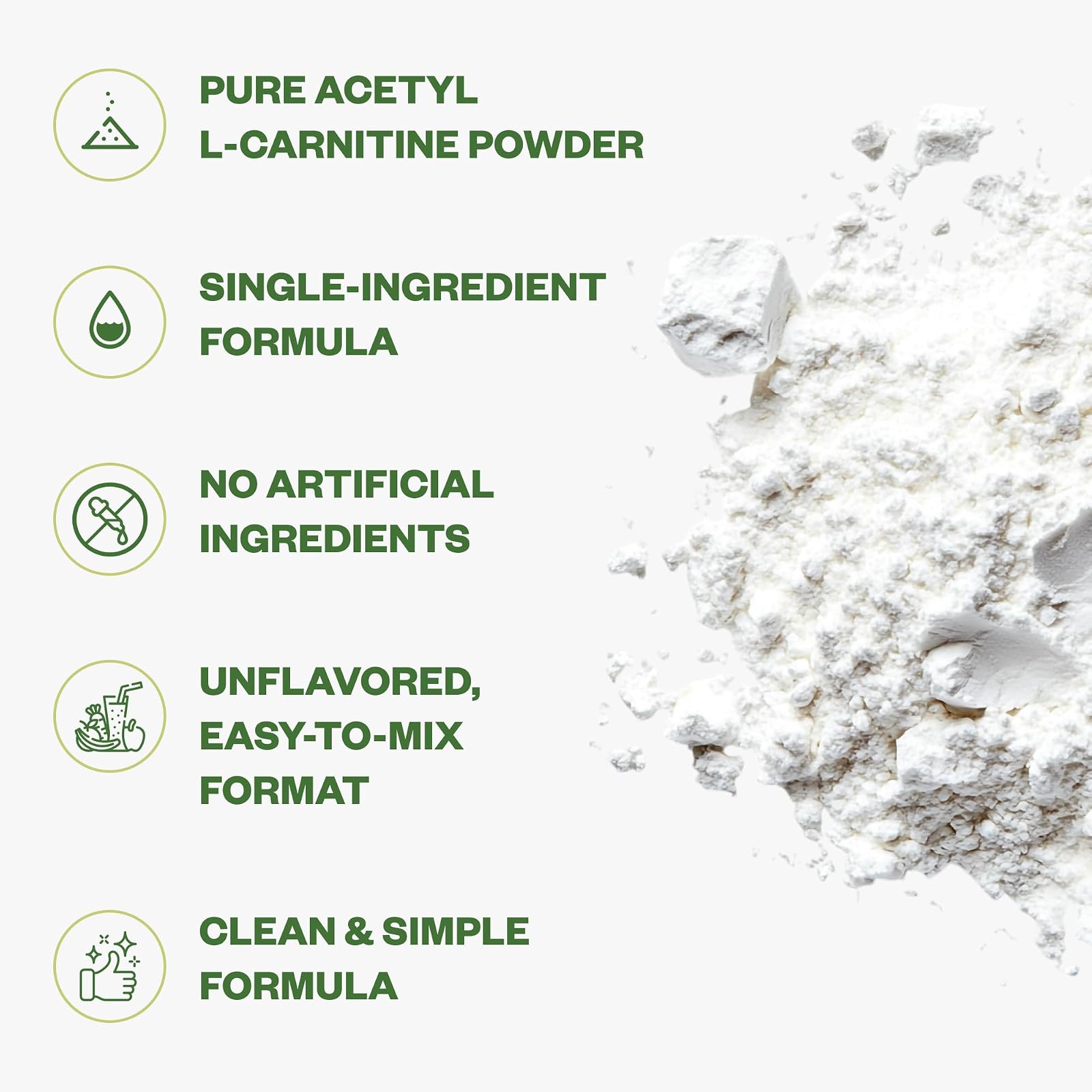 Acetyl l-carnitine powder for workouts