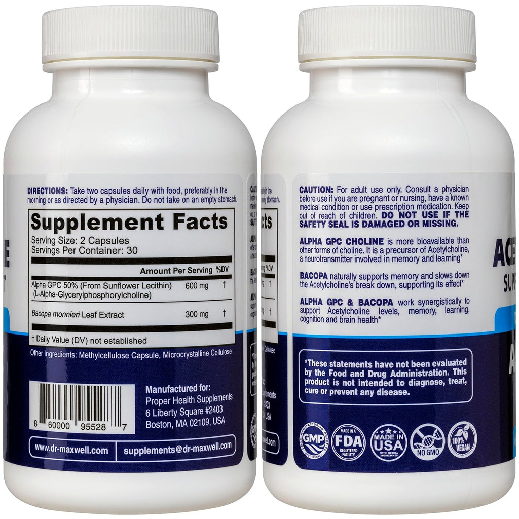 Acetylcholine for brain health support