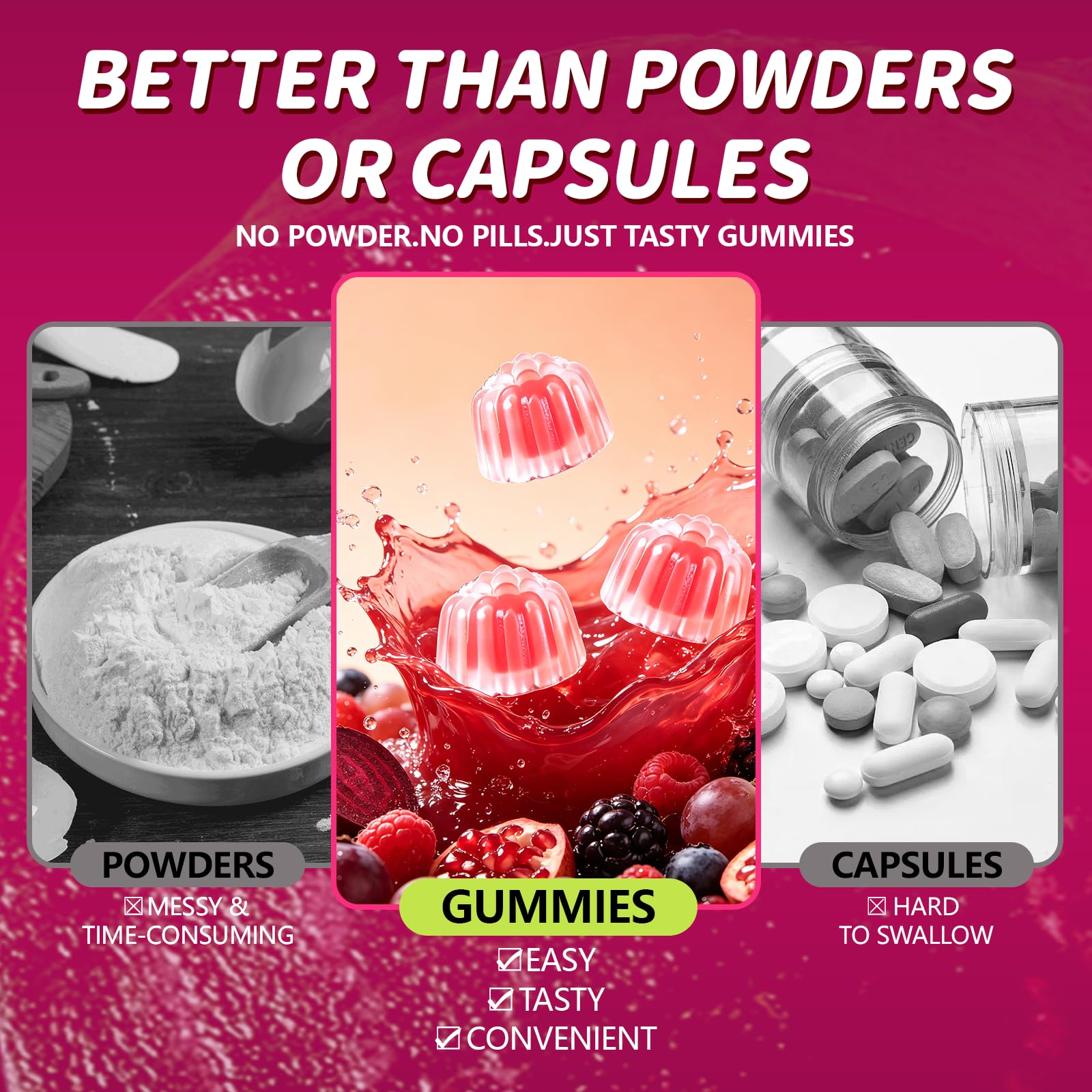 ACEYO beet root gummies for women