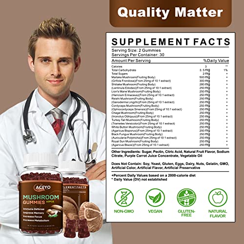 ACEYO mushrooms for overall wellness