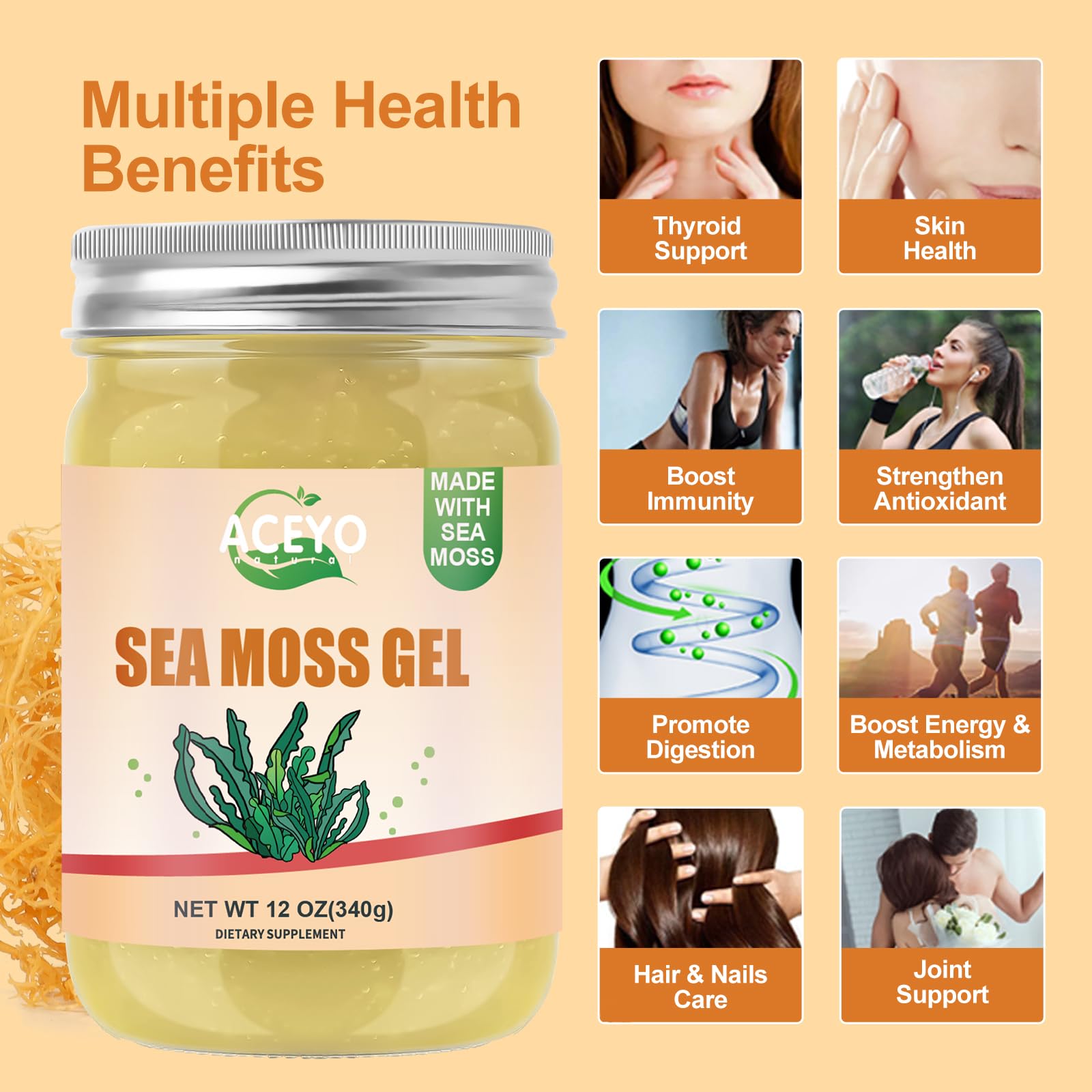ACEYO sea moss gel for wellness