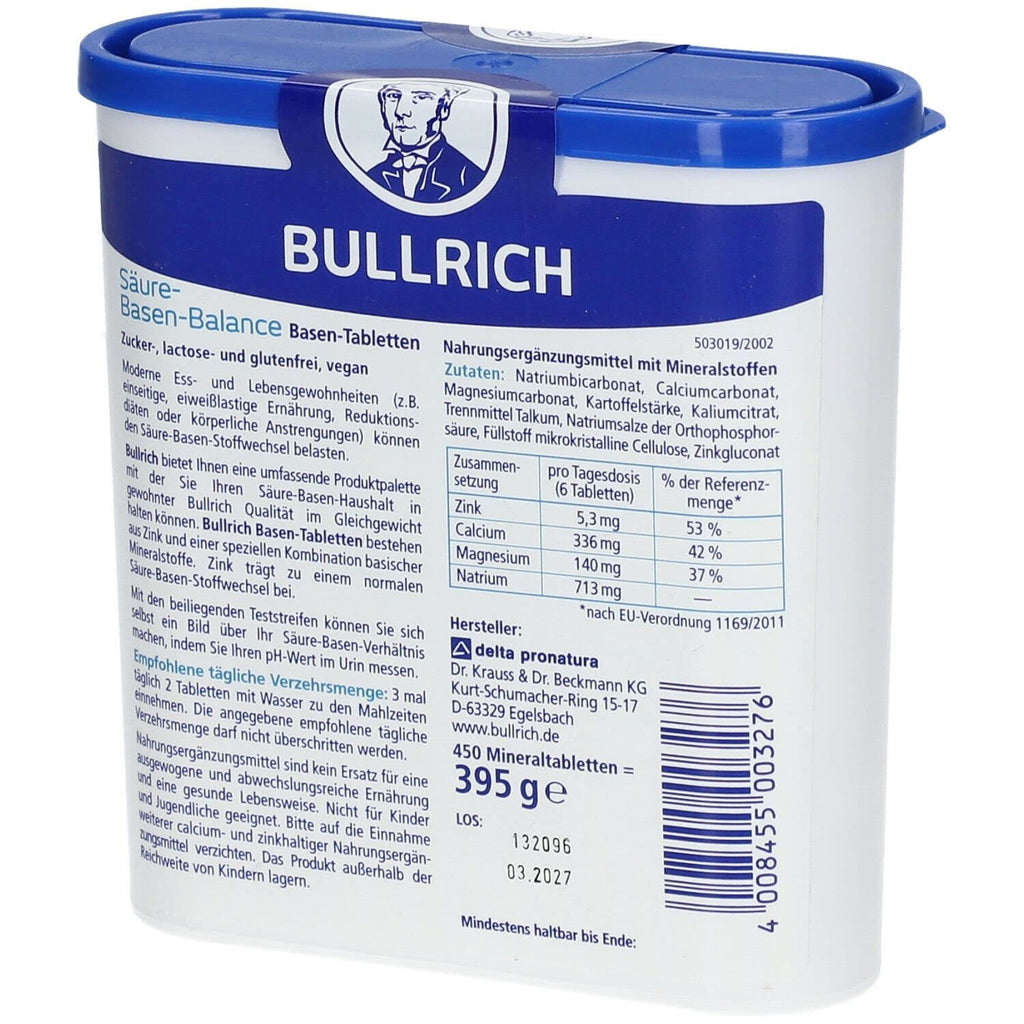Acid-base balance support tablets