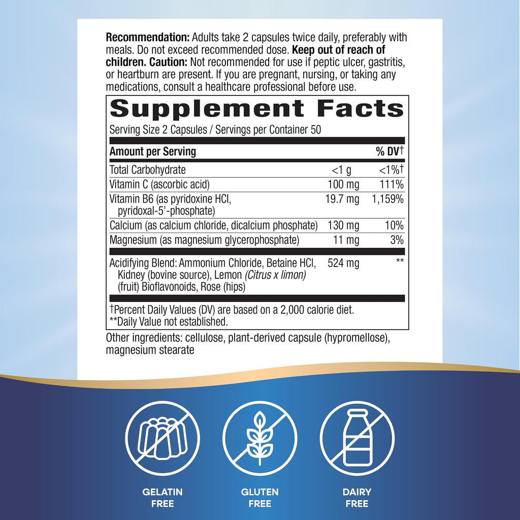 Acidifying blend for balanced pH levels