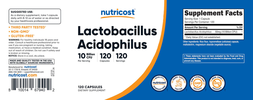 acidophilus for enhanced digestive comfort
