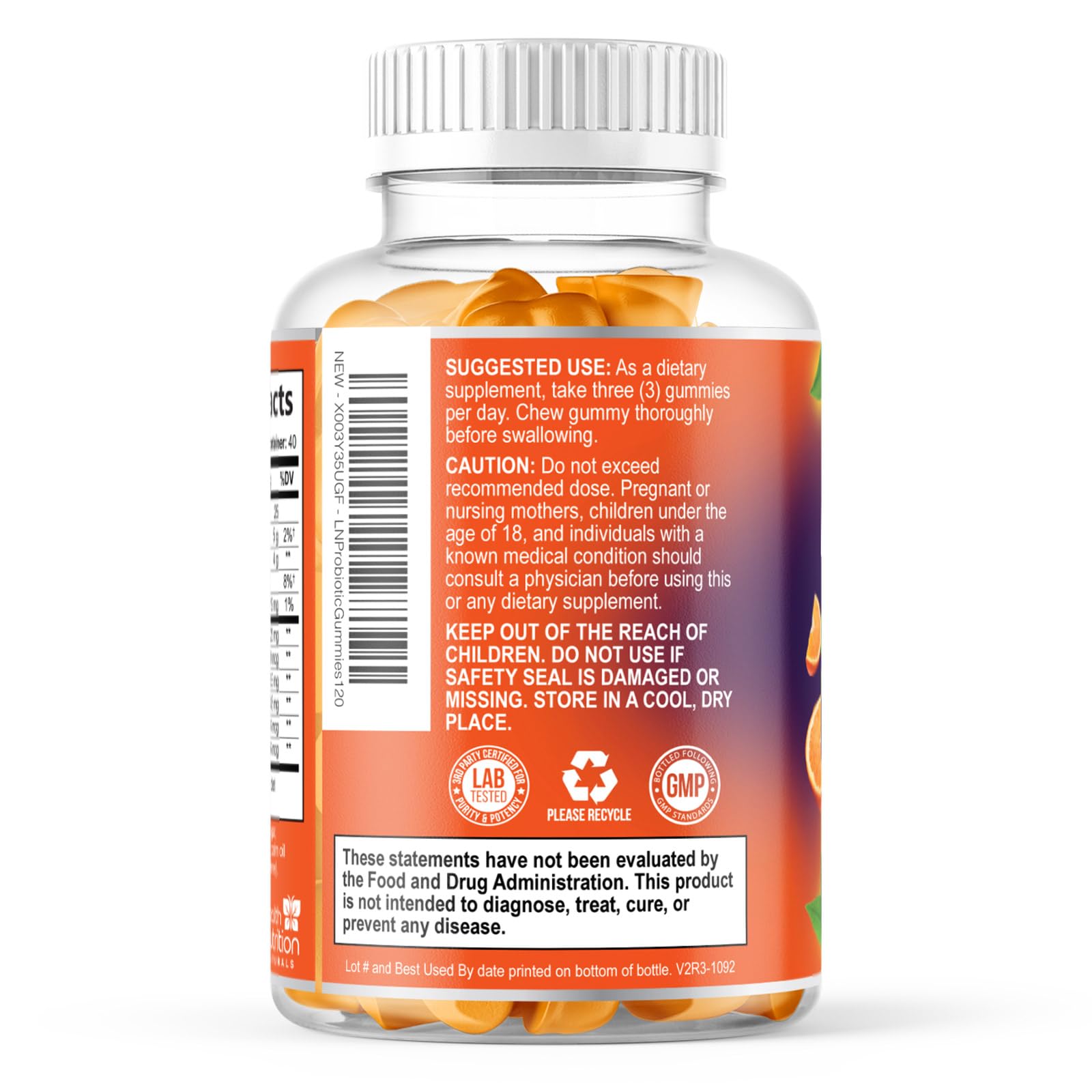 Acidophilus gummies for gut wellness