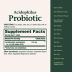 Acidophilus supplement for gut balance