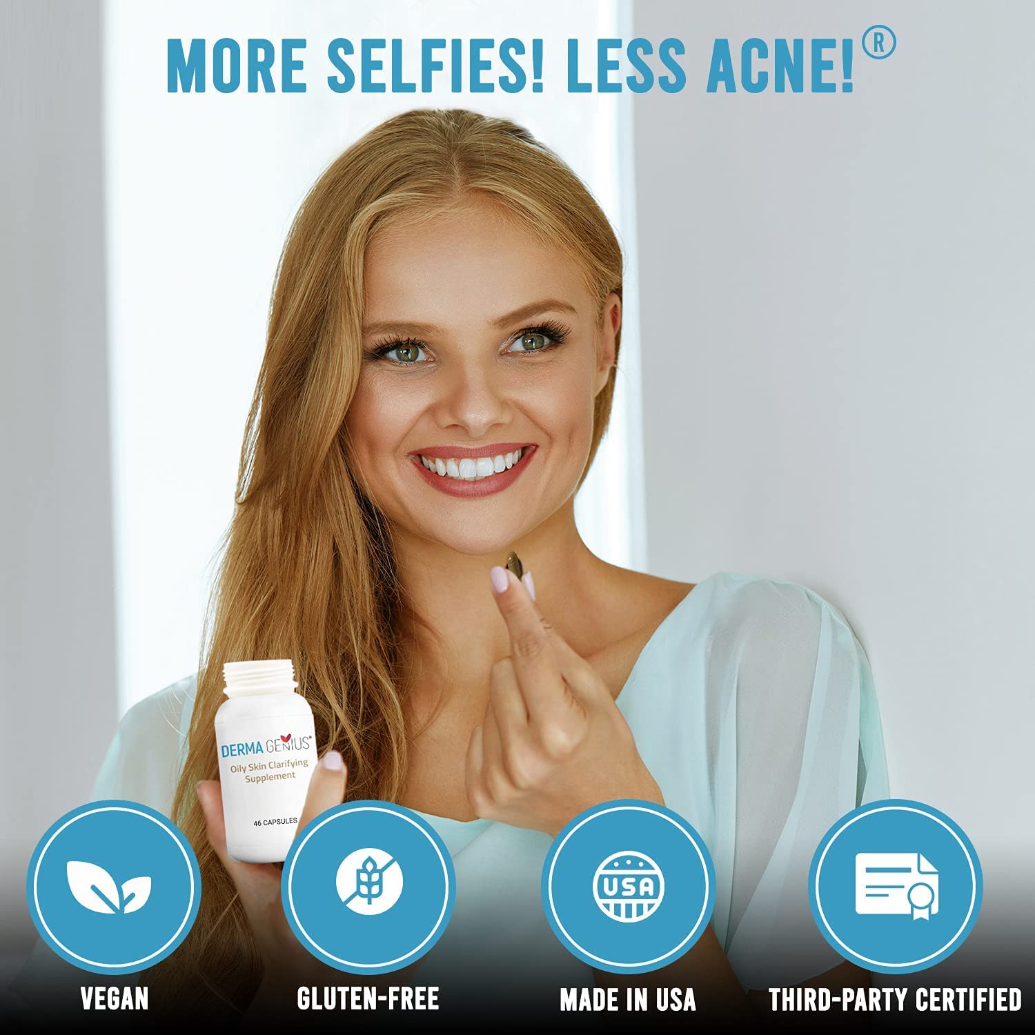 acne-fighting mineral supplement capsules