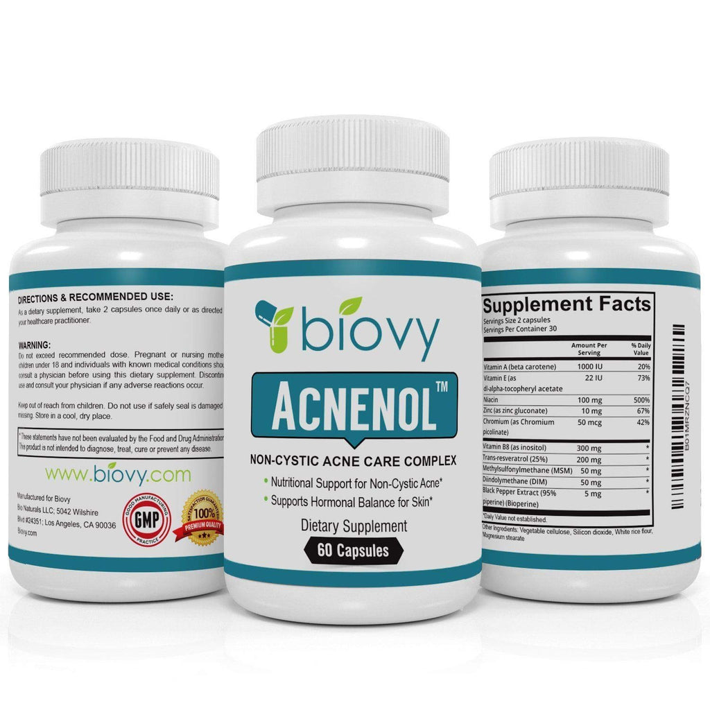 acne supplement without artificial fillers