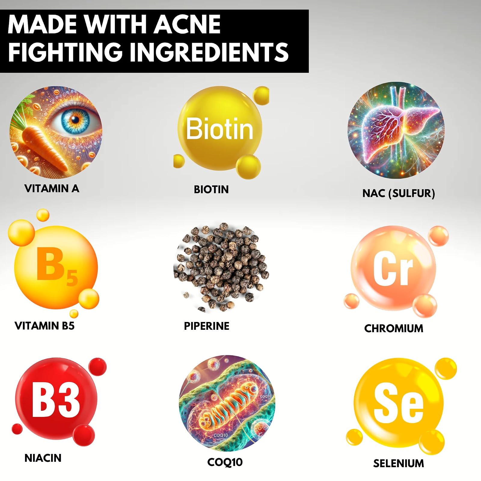Acnetame multivitamin for adults
