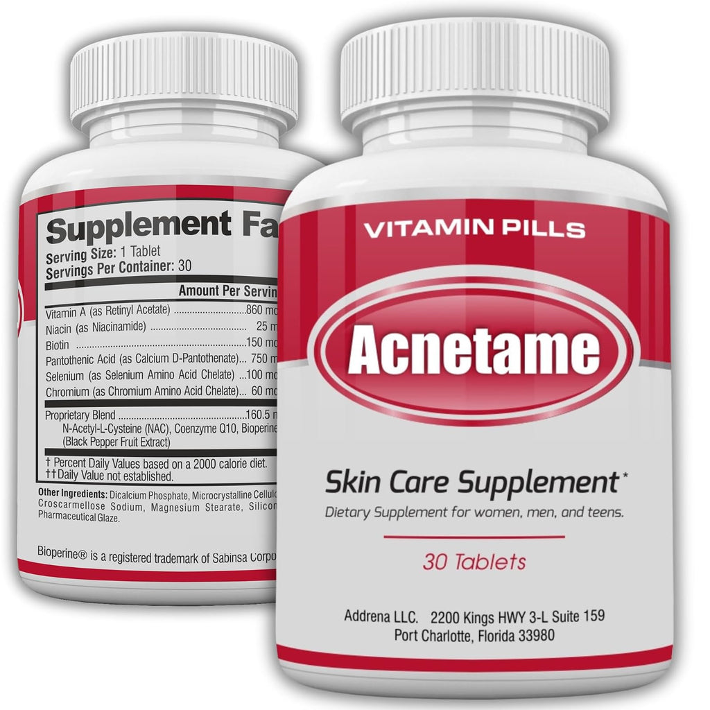 Acnetame multivitamins for clear skin