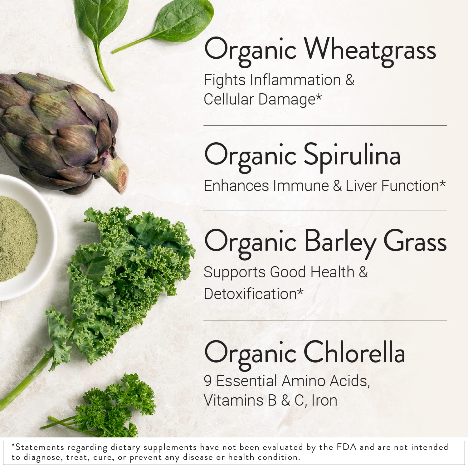ACO certified organic gut health powder