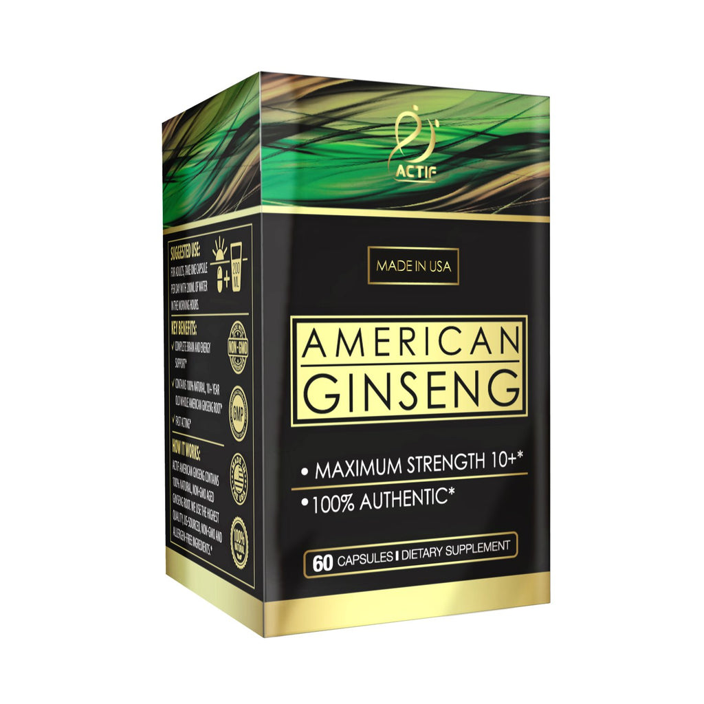 Actif ginseng capsules for energy