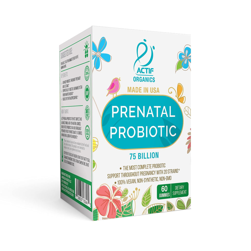 ACTIF prenatal probiotic gummies for moms