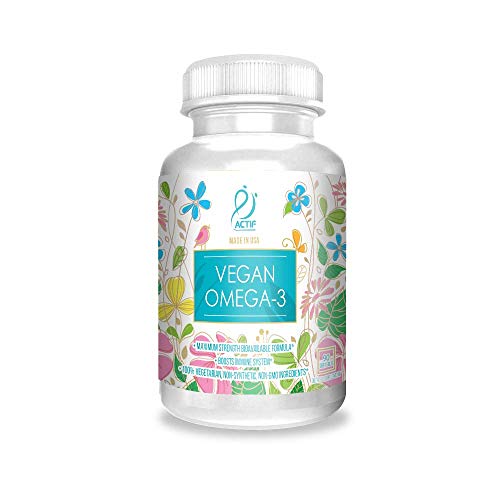 Actif Vegan Omega-3 algae oil capsules