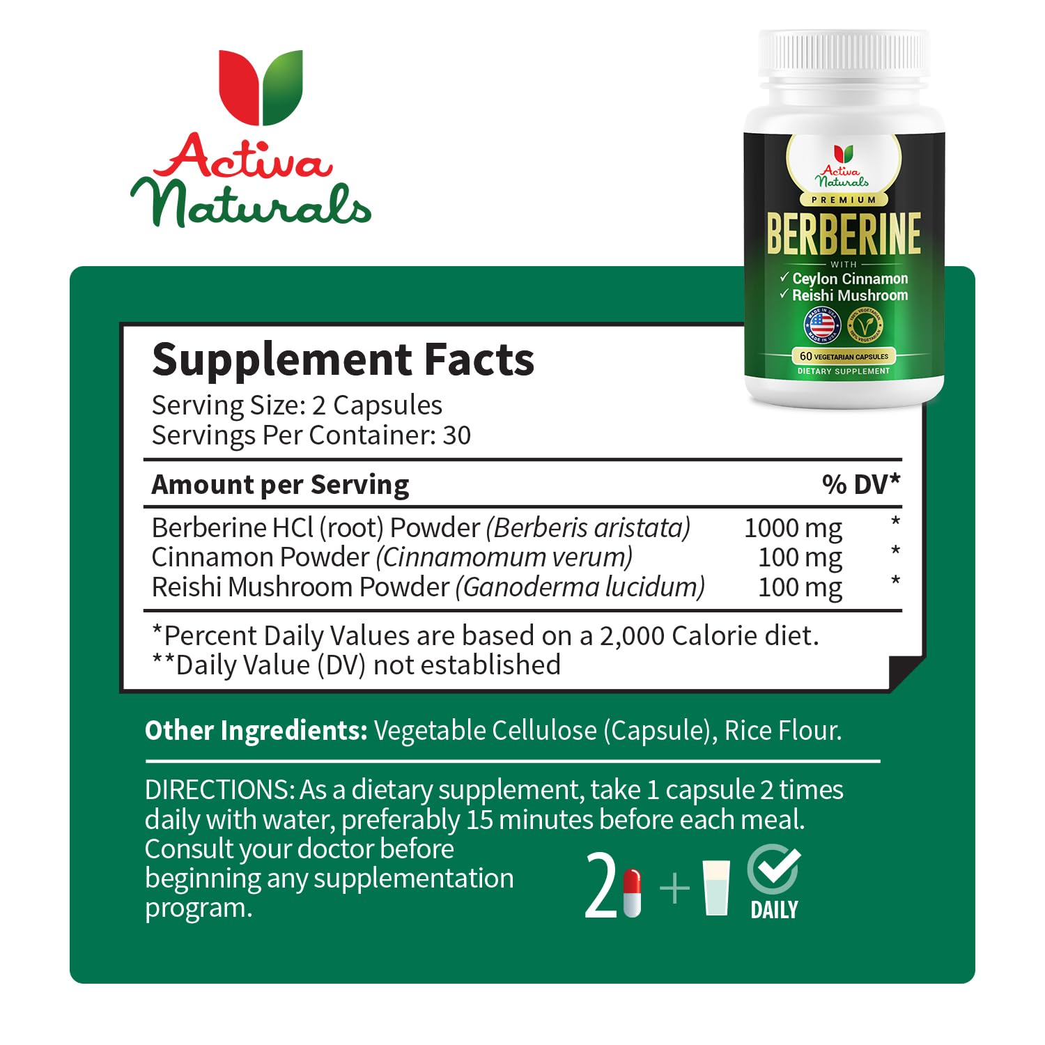 Activa Naturals berberine for vitality