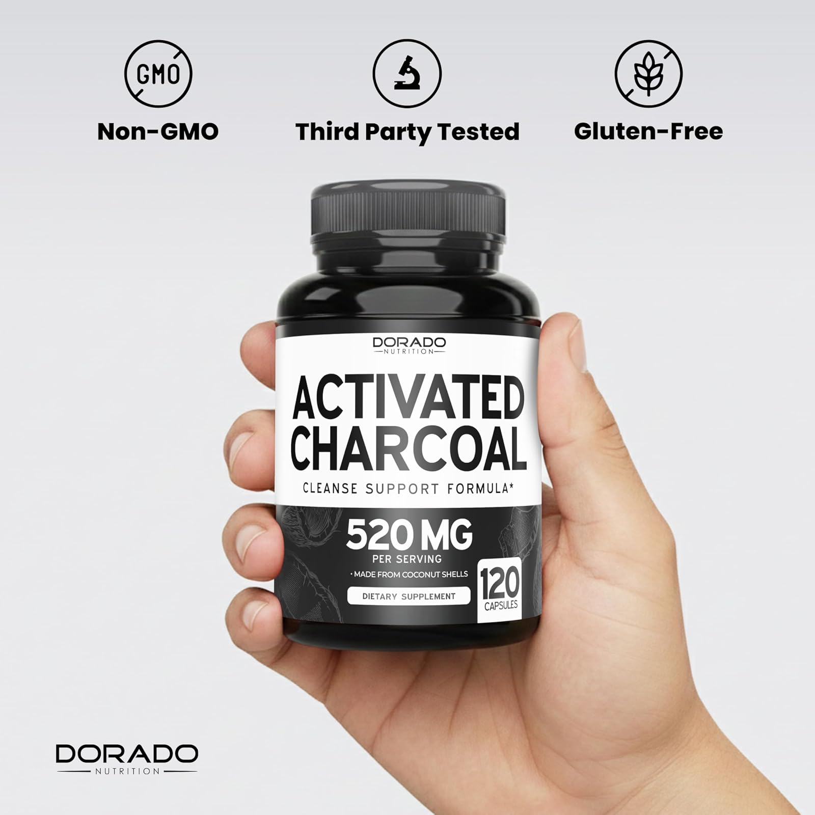 Activated charcoal for gut health