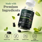 Activated charcoal gummies for daily detox