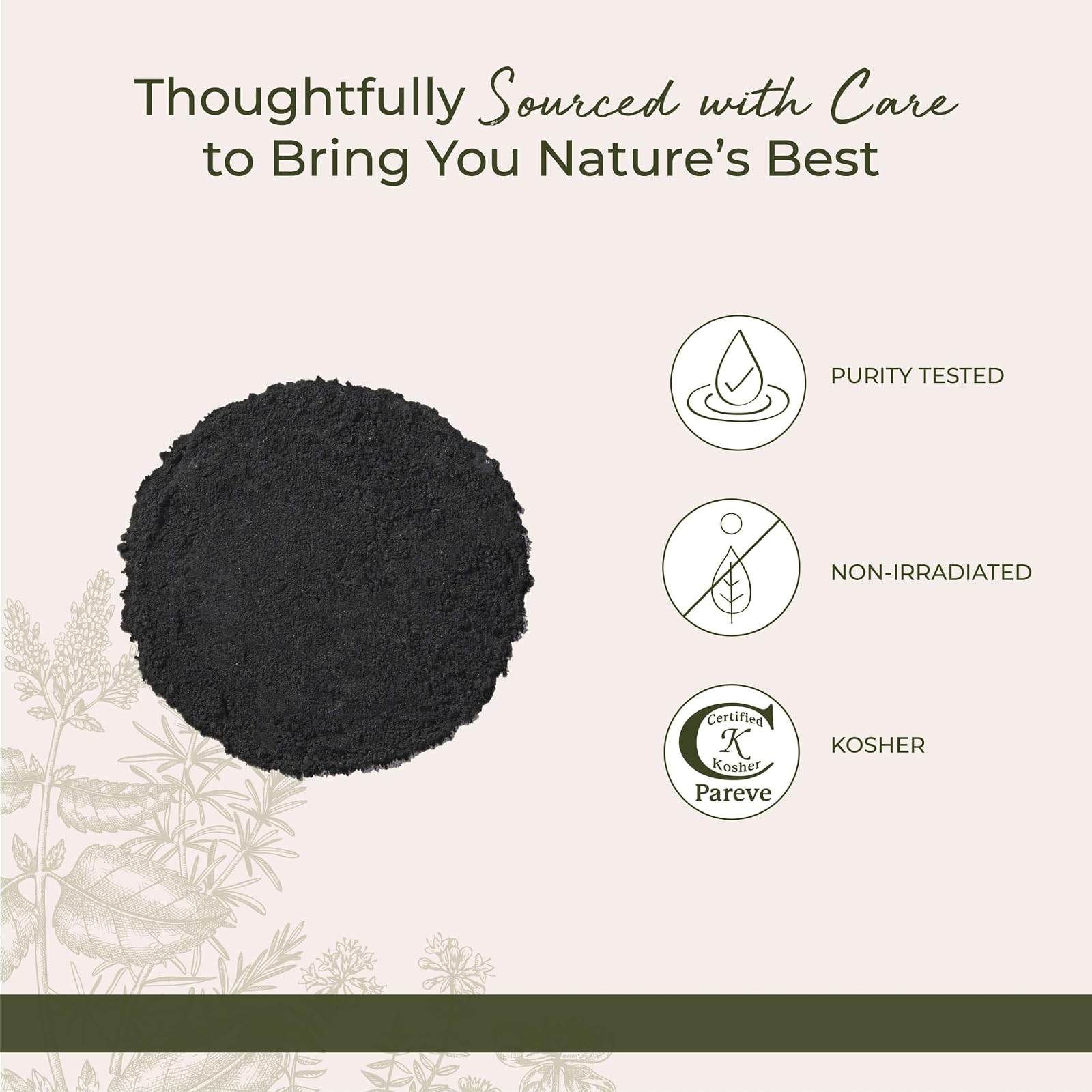 Activated charcoal powder for teeth whitening